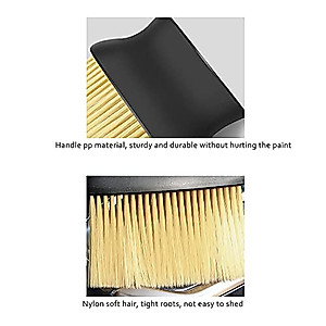 Ketejia Car Brushes for detiling, Super Soft car Brush Cleaner, Used for Interior, Exterior, Cleaning, Cleaning, spout, Instrument Panel, 3 Short-Handled Brushes & 1 Long-Handled Brush