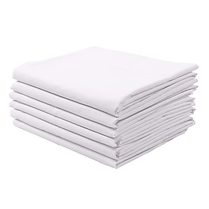 KAF Home Brushed Microfiber Pillow Cases Bulk Pack, Control Allergies and Ensure Sound Sleep, Set of 12, White