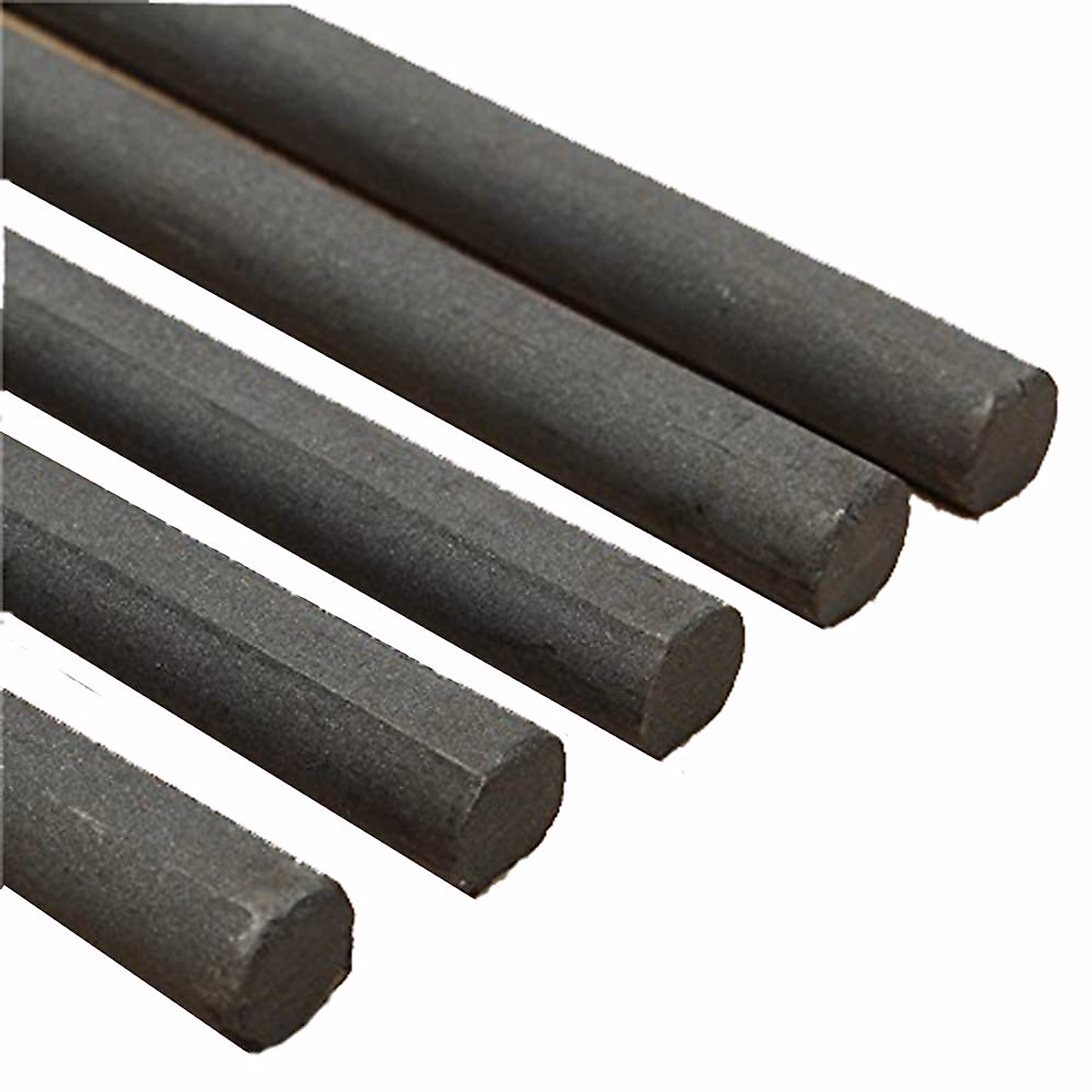 LTKJ 5PCS Black MnZn Ferrite Rod Bar Loopstick for Radio Antenna Aerial Crystal AM 10X200mm