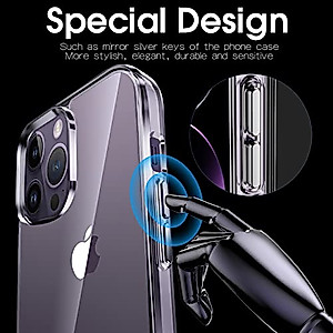 Migeec for iPhone 14 Pro Clear Case Shockproof Phone Cover Protective Phone Case for iPhone 14 Pro, 6.1 inch