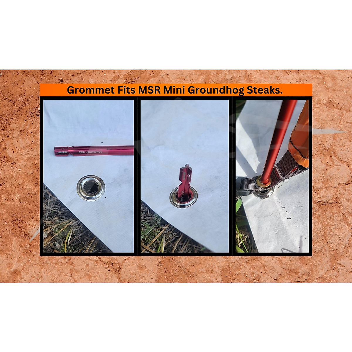 RELK Ultralight Tyvek Ground Cloth - Tyvek Tarp - Tent Footprint with Grommeted Corners - Backpacking or Camping - 4.5 Ft x 8 Ft