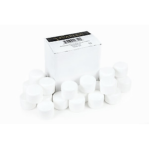 Vivaplex, 24, White, 2 oz Cosmetic Jars, with Liners and Dome Lids