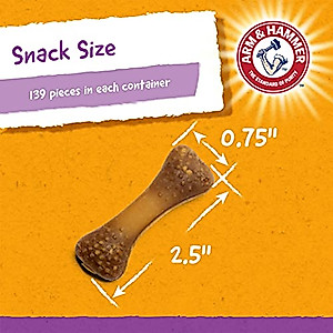 Arm & Hammer for Pets Nubbies Dental Treats for Dogs from Arm and Hammer - Dog Dental Chews Fight Bad Dog Breath, Plaque & Tartar-Dog Dental Care, 139 Count(Pack of 1)