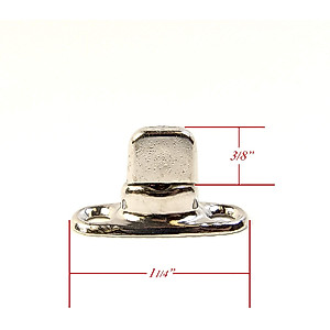 N.W. Tarp & Canvas DOT Brand Twist Lock Fastener, Regular Height w/ #6 1/2 inches Mounting Screws, 10 of Each Piece