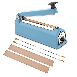 Impulse Sealer Replacement Parts, 8 Pcs Sealer Replacement Element Grip, Heat Seal Strips for 8 Inch Heat Sealer Machine, Impulse Sealer Spare Repair Parts Kits for Most Hand Sealers (2x200 mm)