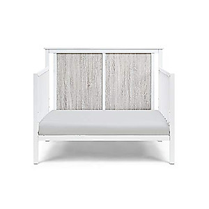 Suite Bebe Connelly 4 in 1 Convertible Crib in White with Rockport Gray Wood