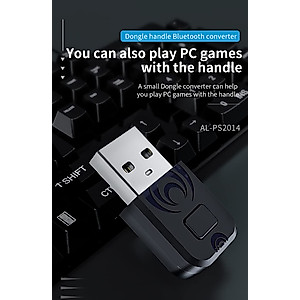 VANJUNN USB Dongle Adapter for Gamepad PS5 PS4 Xbox One S and Nitnendo Switch Pro PC Controller Adapter