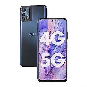 NUU B20 5G | Unlocked Android Smartphone | 6.5” FHD+ Display | 90Hz Refresh Rate | 48MP Triple Camera | 128GB + 8GB RAM | 5000mAh Battery | 18W Fast Charge | Android 12 | Stardust Blue…