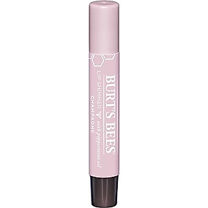 Burt's Bees Shimmer Lip Tint Set, Tinted Lip Balm Stick, Moisturizing for All Day Hydration with Natural Origin Glowy Pigmented Finish & Buildable Color, Champagne (4-Pack)