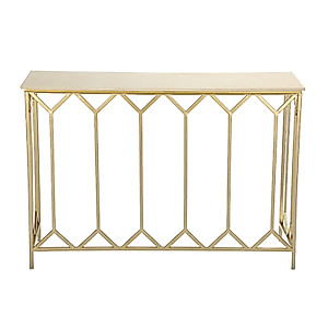 Coffee Table Wrought Iron Console Table, 80cm Marble Narrow Table Foyer Table, Living Room Sofa Table, Decorative Table