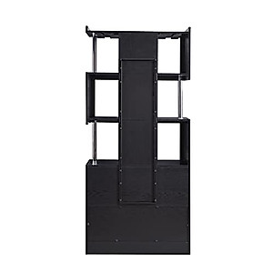Home Source Jill Zarin Contemporary Bar Cabinet Black
