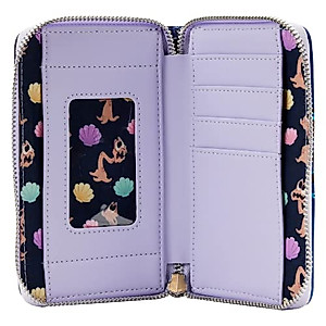 Loungefly The Little Mermaid Ursula Lair Glow Zip Around Wallet