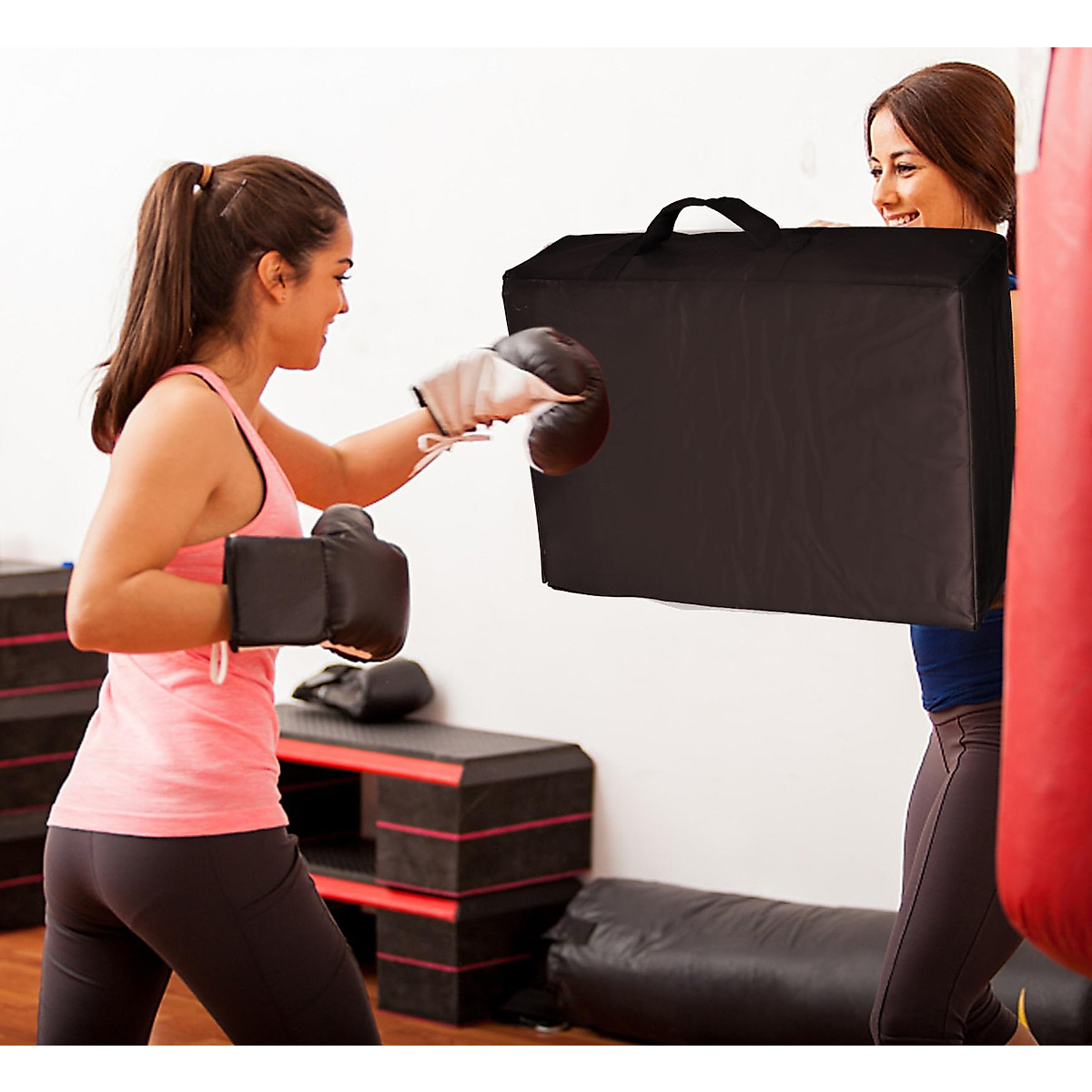 Mini Tang Kick Shield,Boxing Pads，Kicking Pads for Taekwondo,Martial Arts Kicking Pad,Karate Pads Kicking and Punching,Kicking Pads for Martial Arts,Boxing Pad with 5 Padded Handles…