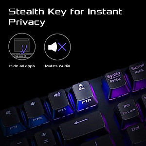 ASUS RGB Mechanical Gaming Keyboard - ROG Strix Scope Deluxe | Cherry MX Silent Red Switches | 2X Wider Ctrl Key for FPS Precision | Gaming Keyboard for PC