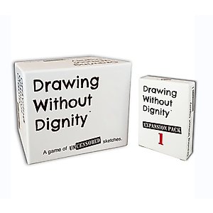 Drawing Without Dignity Combo Pack: Party Game + Expansion Pack 1 - A Twisted Funny Adult Party Game Version of The Classic Drawing Game…