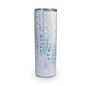 Swig Sip 20oz Skinny Tumblers - Double Wall Stainless Steel Vacuum Insulated Travel Coffee Mug Bridesmaid Gift (Laser Silver)