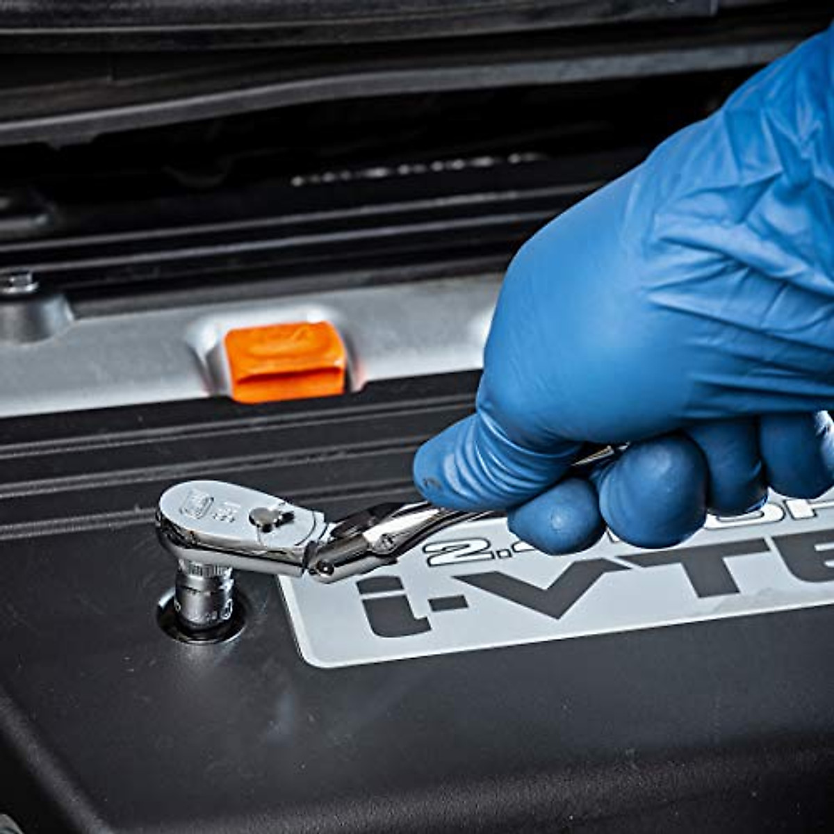 GEARWRENCH 3 Piece 1/4", 3/8" and 1/2" Drive 84 Tooth Locking Flex Head Teardrop Ratchet Set - 81276A-07