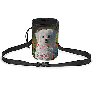 Custom Dog Treat Training Pouch with Photo Text, Personalized Pet Picture Name Treat Training Bag, Customized Dog Training and Behavior Aids - Easily Carries Pet Toys, Kibble, Treats