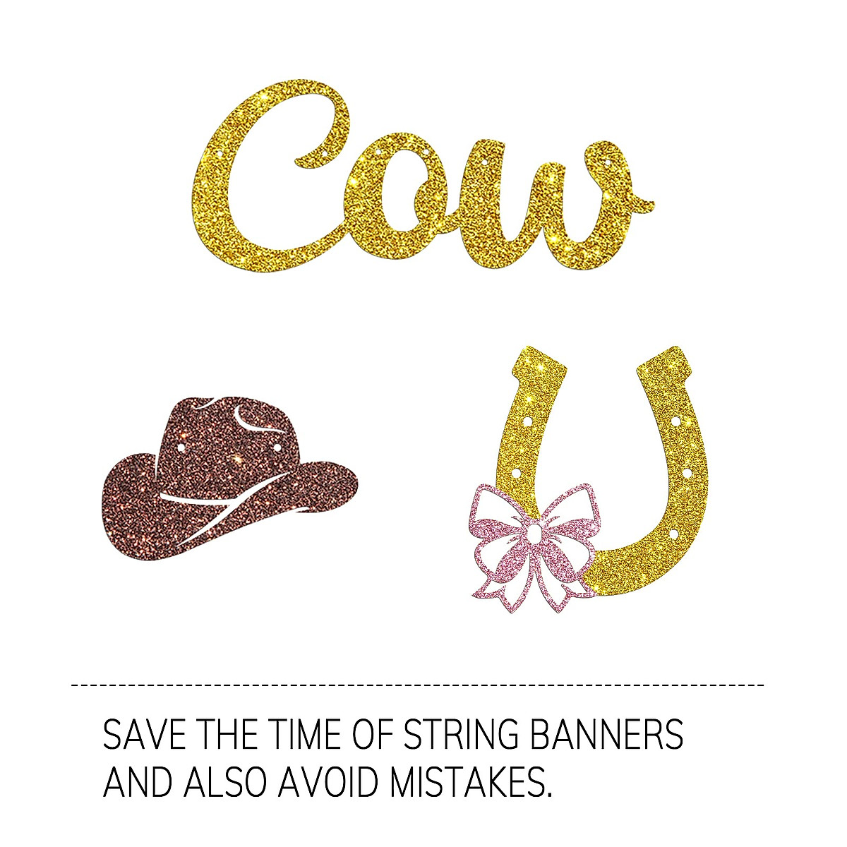 Little Cowgirl Banner - Western Cowboy One 1st Birthday Banner for Little Girl Gender Reveal Welcome Baby Girl Birthday Party Decorations