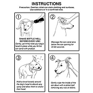 DOCTOR BEASLEY'S ADVANCED EAR BOMB Is a Powerful 1 Step Cleaning Solution Treatment for Dog Ear Infections; Cleaner Replaces Drops, Vet Visits, Medication, Antibiotics for Yeast and Fungus, 8 ounce
