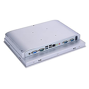 HUNSN 12.1 Inch TFT LED Industrial Panel PC, 10-Point Projected Capacitive Touch Screen, Intel J1900, Windows 11 Pro or Linux Ubuntu, PW24, VGA, 4 x USB, LAN, 3 x COM, 8G RAM, 512G SSD, 1TB HDD