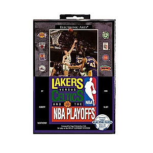 Lksya Lakers Versus Celtics And The NBA Playoffs 16 Bit MD Game Card With Retail Box For Sega Genesis & Mega Drive