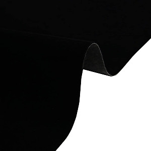 HDsticker 14.6x78.7 in Self Adhesive Fabric Velvet Drawer Liner Roll Sticky Velvet Flocking Liner for Jewelry Box Cabinets Dresser Drawer Furniture Crafts DIY Decal (Black)