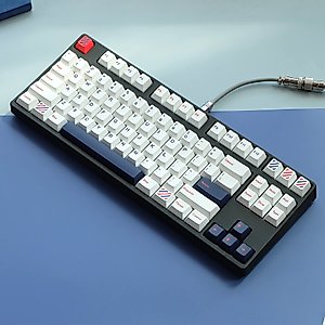 UniCusMech PBT Cherry Profile 141 Keys keycap Set Dye Sublimation ANSI Layout Keycap for Mechanical Gaming Keyboard Cherry MX Switch (Pakage)