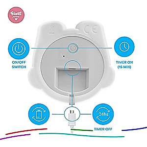 Sweet Ponies (5.4" x 3.7" x 6.7"; 9.2 oz Unicorn Candy LED Light Cute Gifts for Girls, Boys, kids - Battery Operated (1.6 W) Table, Desk & Beside Cute Lamp Both Color Changing & Wraped in Gift Package