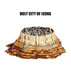 Mould King 21007 Super Star Destroyer Model Kit, 5162+Pcs Spaceship UCS Imperial Building Sets, Awesome Building Toy Gift Ideas for Kids, The Empire Over Jedha City