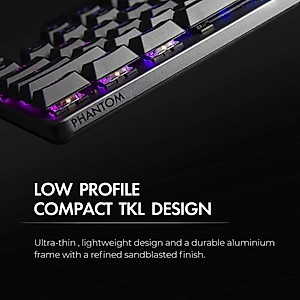 Tecware Phantom L, Low Profile Mechanical Keyboard, RGB LED, Outemu Red Switch…