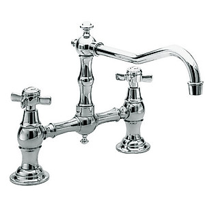 Newport Brass 945/26 940 Series Two-Hole Kitchen Faucet, Polished Chrome