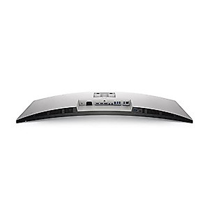 Dell U3821DW UltraSharp Curved USB-C Hub Monitor - 37.52-inch WQHD (3840 x 1600) 60Hz 2300R Curvature Display, 8ms Response time, USB-C/DP/HDMI/RJ-45, Height/Slant/Tilt/Swivel Adjustability - Silver
