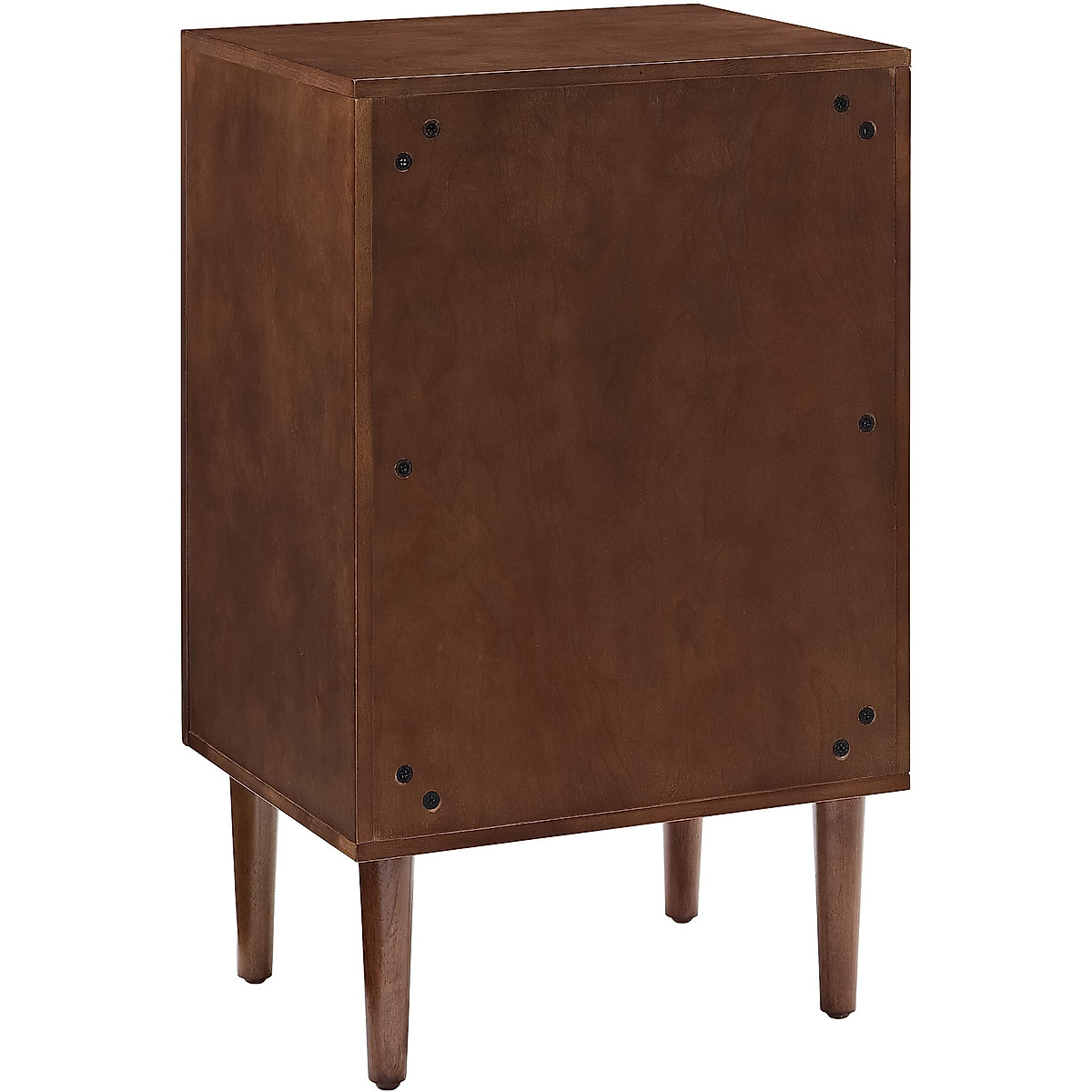 Crosley Furniture Everett Player Stand with Storage for Vinyl Records, Mahogany