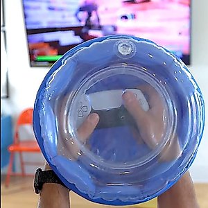 Unionm Inflatable Gaming Controllers Protector, 360° Contraption Protects for Games Controllers, Prevent from Impact, Effectively Protect Controlle (Blue)