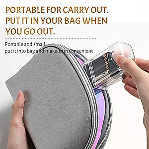 BS-MALL Makeup Brush Set Travel Premium Synthetic Foundation Powder Concealers Eye shadows Blush Makeup Brushes Purse Size With Case (Black)