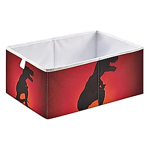 Dinosaur Storage Basket Storage Bin Rectangular Collapsible Storage Box Decorative Storage Boxes Organizer for Nursery Toys Kids Room
