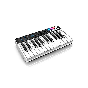 IK Multimedia iRig Keys I/O 25-keys Midi Controller with 24-bit up to 96kHz Audio Interface for iPhone/iPad, Android and Mac/PC