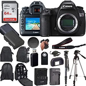 Canon EOS 5DS R Digital SLR Camera (Body Only) Enhanced with Professional Accessory Bundle -(14PC) Bundle