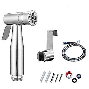 JIYTG Bidets Toilet Bidet Shower Sprayer 304 Stainless Steel Dual Function Cleansing Women's Toilet Set Toilet Cleaning Partner Toilet Spray Gun