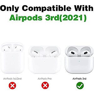 Sport Water Drink Bottle Case for Air pod 3, Funny 3D Cool Cute Food Design Silicone Accessories with Keychain for Apple AirPods 3rd Generation Charging Case (Blue)