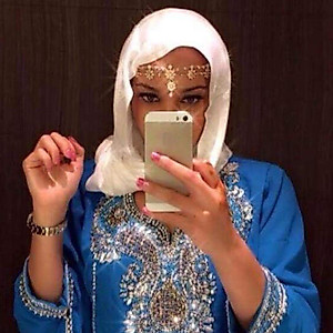 Blindery Gold Head Chain Jewerly Rhinestone Hair Headpiece Wedding Headband Chain Crystal Hair Accessories for Women