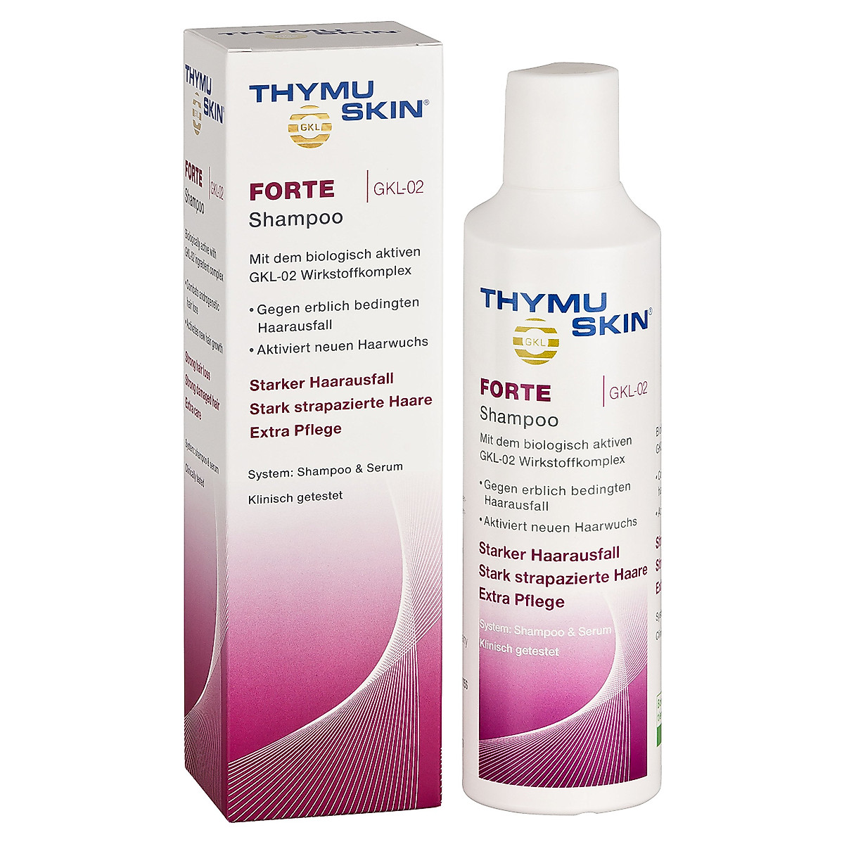 Thymuskin Forte Shampoo - Hair Shampoo, Advanced Solution for Thinning Hair, Men's and Women's Hair Loss - Step 1 (200ml)