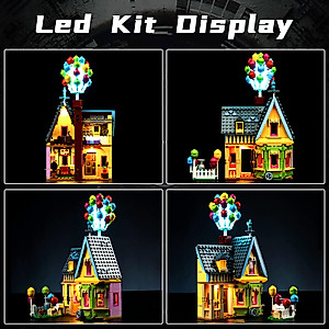 Bourvill LED Lights Kit for Lego Disney and Pixar Up House 43217- Lights Set Compatible with Lego 43217 Set -Classic Version (Lights Kit without Model)