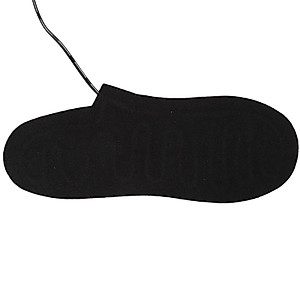 Buachois 4 Pcs Heated Socks,Electric Heated Insoles Foot Warmers USB Rechargeable,Battery Heated Socks,Winter Foot Warmer Socks for Skiing, Hiking, Cycling, Camping, Hunting, Fishing