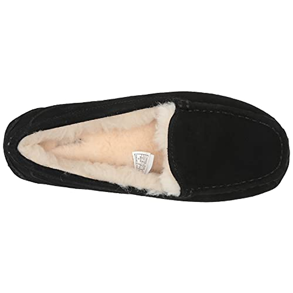 UGG Unisex-Child's Ascot Slipper, Black Suede, 1 M US