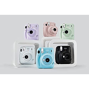 Fujifilm Instax Mini 11 Instant Film Camera with Automatic Exposure and Flash, Polaroid Camera, Fujinon 60mm Lens with Selfie Mirror, Optical Viewfinder - Blush Pink (Renewed)