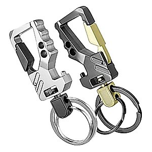 BESPORTBLE Beer Opener Car Decoration 2pcs Multifunctional Keychain Beer Zinc Alloy Portable Car Key Chain Car Keychain