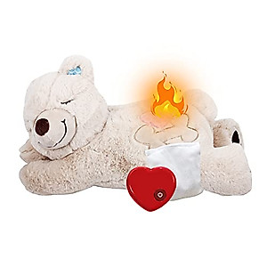 ALL FOR PAWS Dog Heartbeat Plush Toy - Sleep Aid & Warm Comfort Pillow for Puppy Crate, Stuffed Animal Dog Toy for Small Dogs