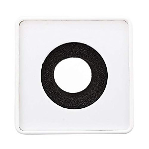 ABS Portable Square Cube Shaped Interview Mic Microphone Logo Flag Station Logo Superior Live Microphone DIY (White)